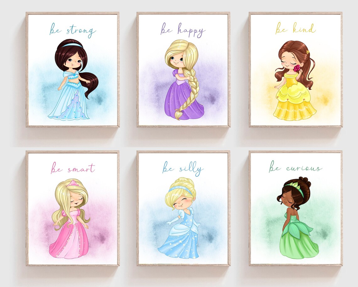 Princess Wall Decor Princess Nursery Girls Room Decor - Etsy