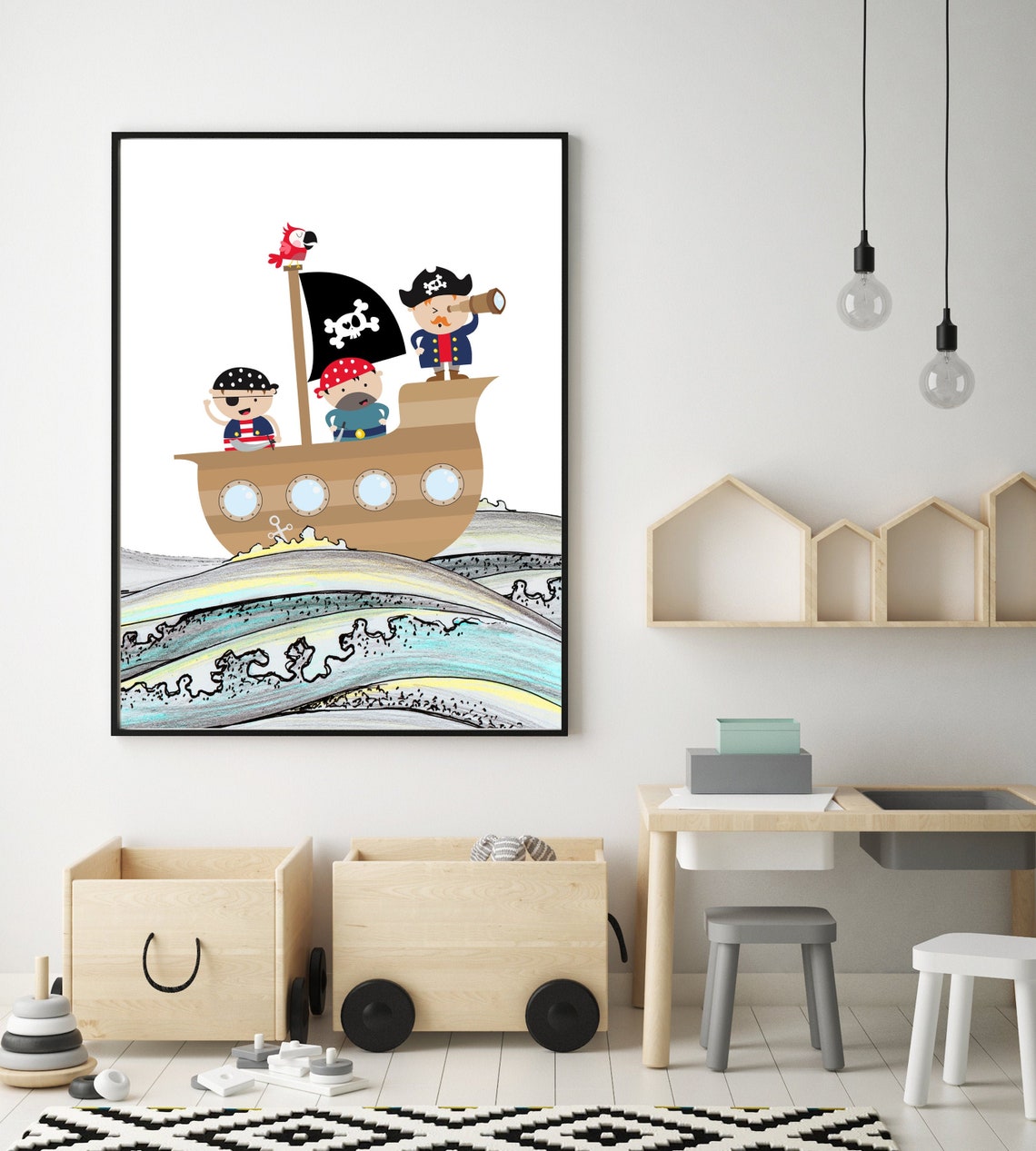 Pirate Art Print Pirate Print Pirate Printables Pirate | Etsy