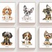 Nursery Dog Portrait Prints, Nursery Puppy Prints, Printable Dog Wall ...