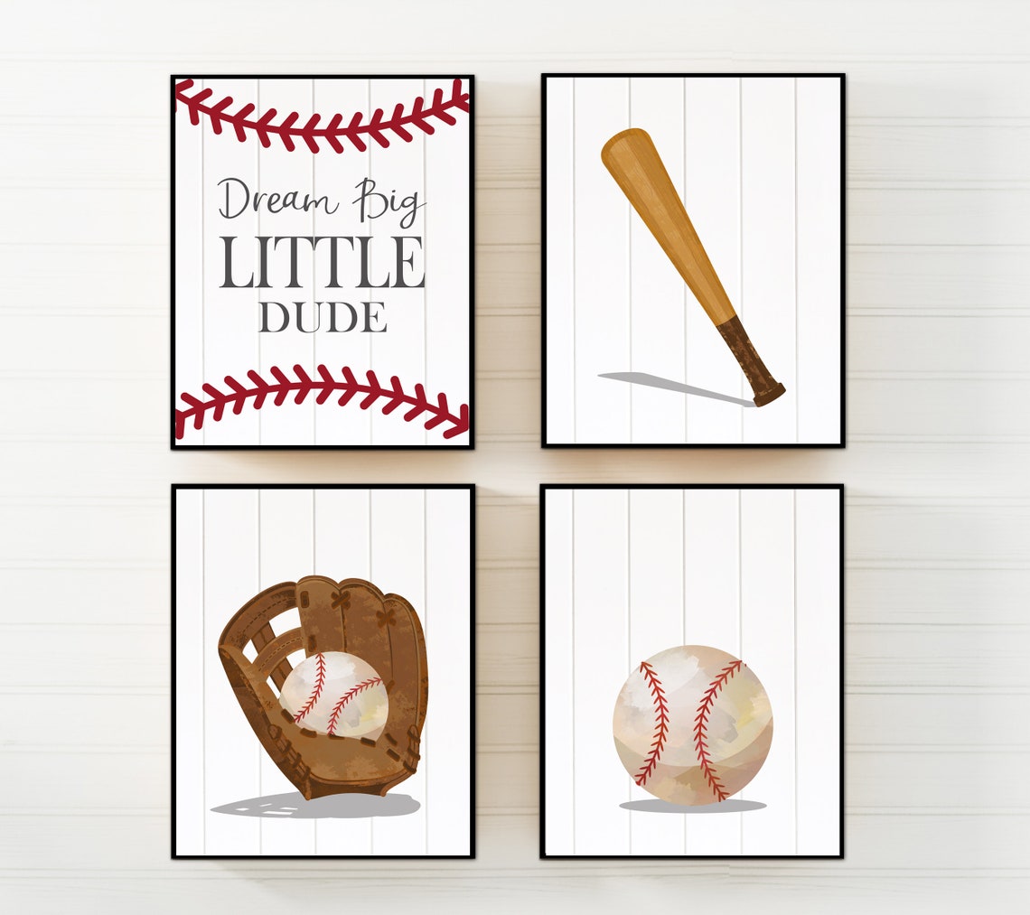 Baseball Prints Baseball Wall Art Baseball Printable Art - Etsy