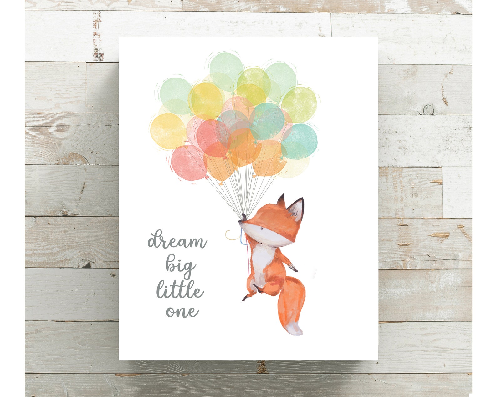 Watercolor FOX WALL ART Fox Nursery Decor in Prints Fox With - Etsy