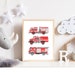 Fire Engine Print Fire Truck Printable Fire Truck Art - Etsy