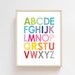 Colorful Alphabet Print ABC Print Alphabet Poster - Etsy