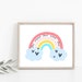 Rainbow Art Print Printable Rainbow Rainbow Print Nursery - Etsy