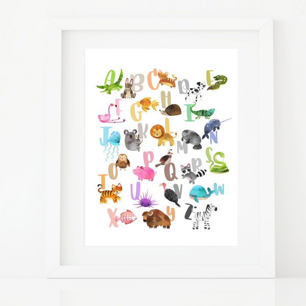 Colorful Animal Art - Etsy