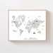 Nursery World Map Print - Kids World Map Art - Printable World Map ...