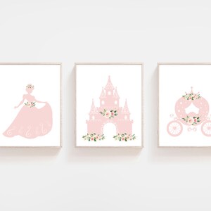 Princess Wall Art - Princess Themed Nursery - Printable Princess ...