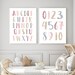 Alphabet and Numbers Print Alphabet Poster Abc Poster - Etsy