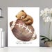 Teddy Bear Guest Book - Football Baby Shower - Football Guestbook ...