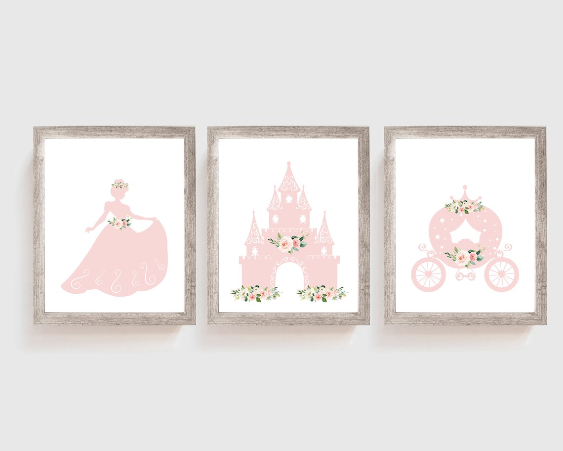 Princess Wall Art Princess Themed Nursery Printable - Etsy