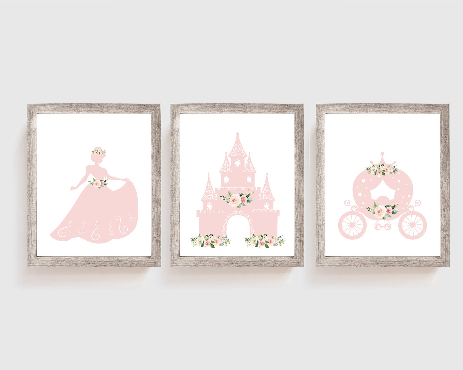 Princess Wall Art - Princess Themed Nursery - Printable Princess ...
