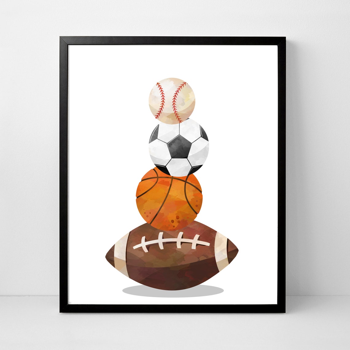 Sports Wall Art - Sports Prints for Boys Room - Sports Print - Sports ...