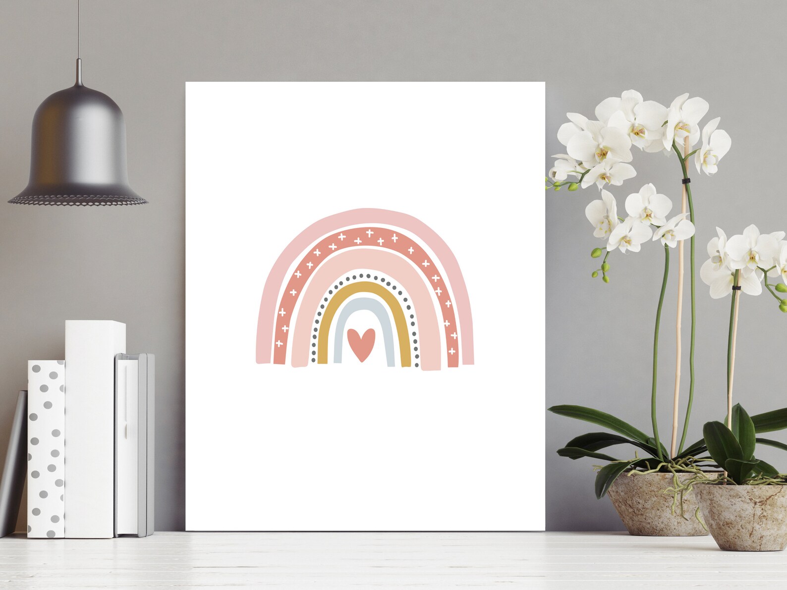 Rainbow Print - Pink Rainbow Print - Rainbow Prints for Girls Room ...
