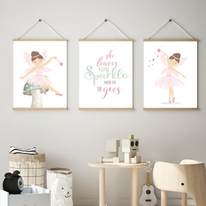 Fairy Nursery Decor - Fairy Wall Art - Pink Girls Room Decor - Fairy ...