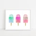 Ice Cream Art Print - Ice Cream Nursery - Watercolor Nursery Art ...