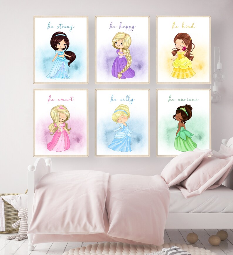 Princess Wall Decor Princess Nursery Girls Room Decor - Etsy