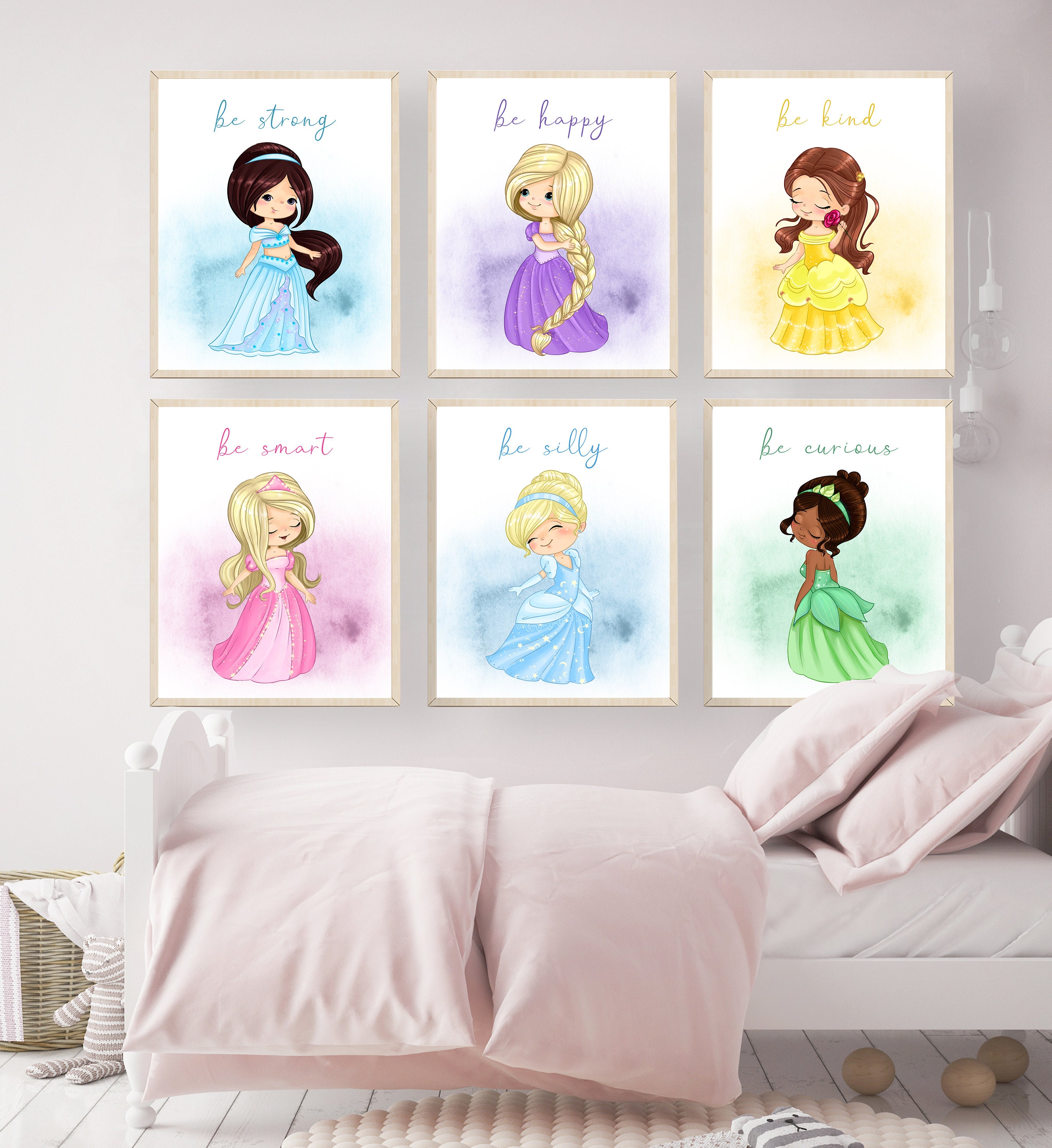 Princess Wall Decor Princess Nursery Girls Room Decor - Etsy
