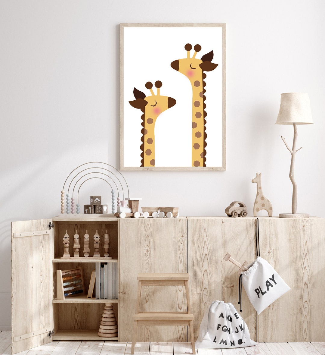 Giraffe Nursery Art - Giraffe Print - Giraffe Nursery Decor - Giraffe ...