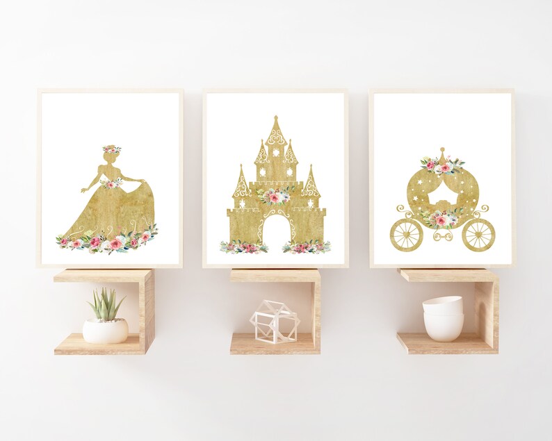 Princess Room Decor for Girls Princess Wall Art Toddler - Etsy