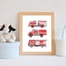 Fire Engine Print Fire Truck Printable Fire Truck Art - Etsy
