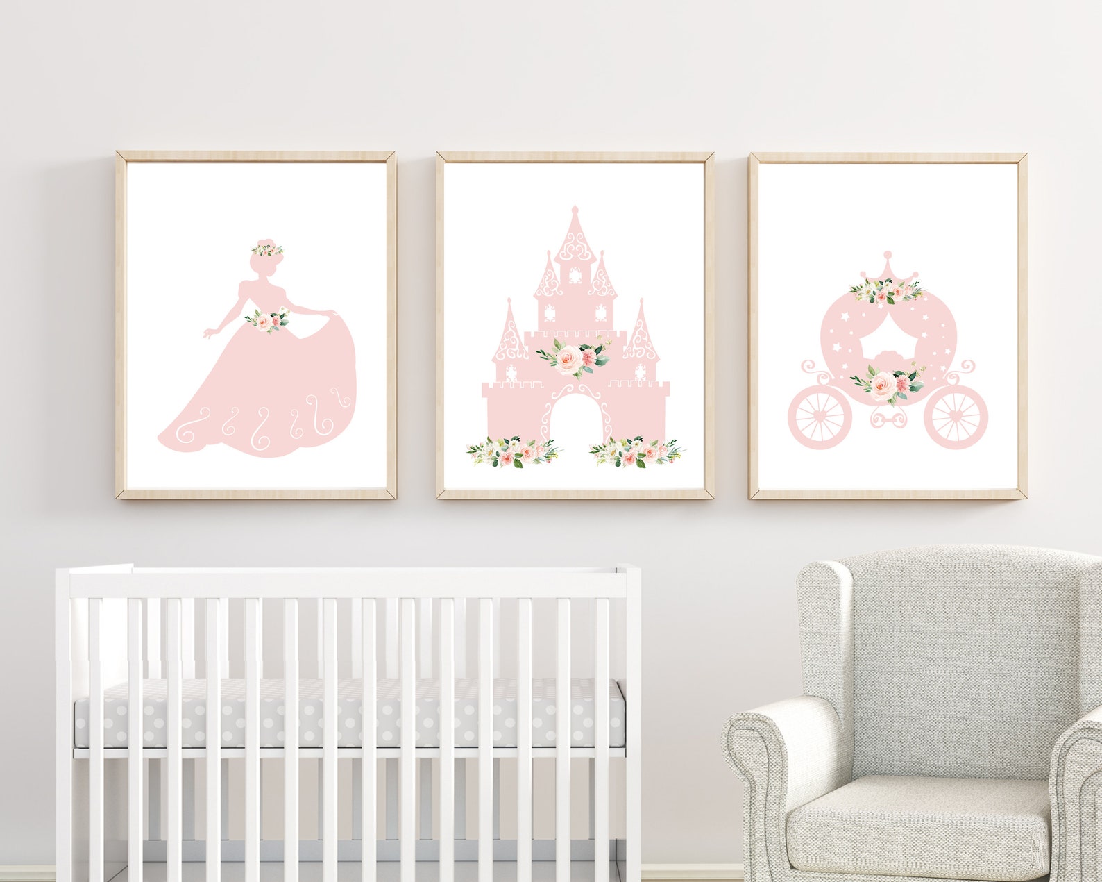 Princess Wall Art Princess Themed Nursery Printable | Etsy