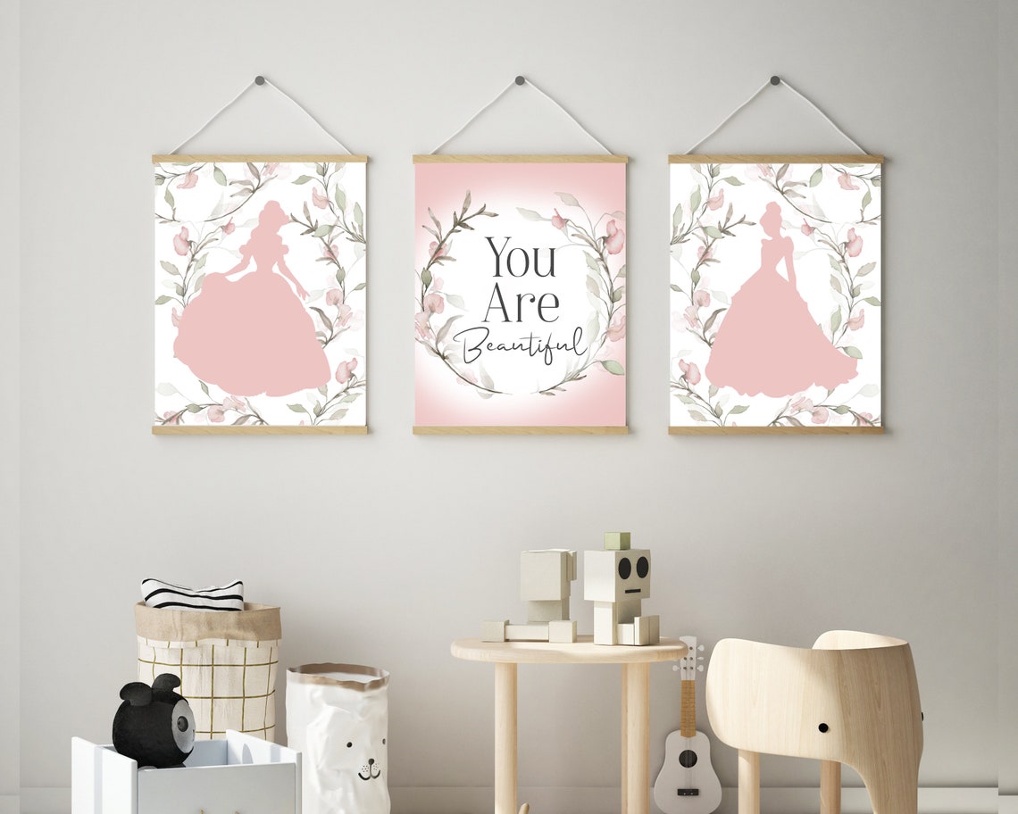 Princess Art Prints Princess Themed Nursery Printable - Etsy