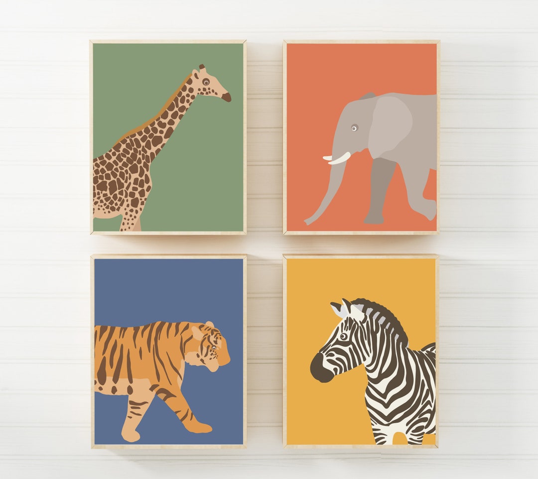 Safari Animal Prints - Nursery Animal Prints - Playroom Prints - Safari ...