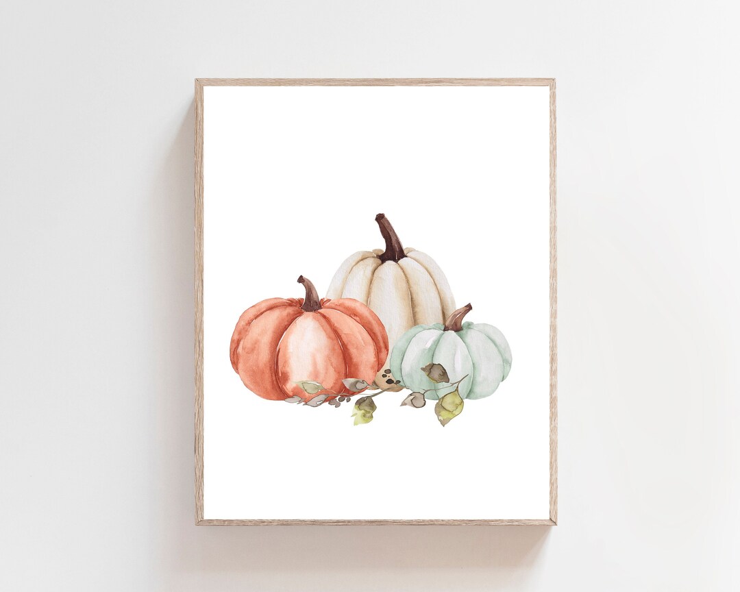 Pumpkin Wall Art - Pumpkin Printable - Pumpkin Print - Halloween Home ...