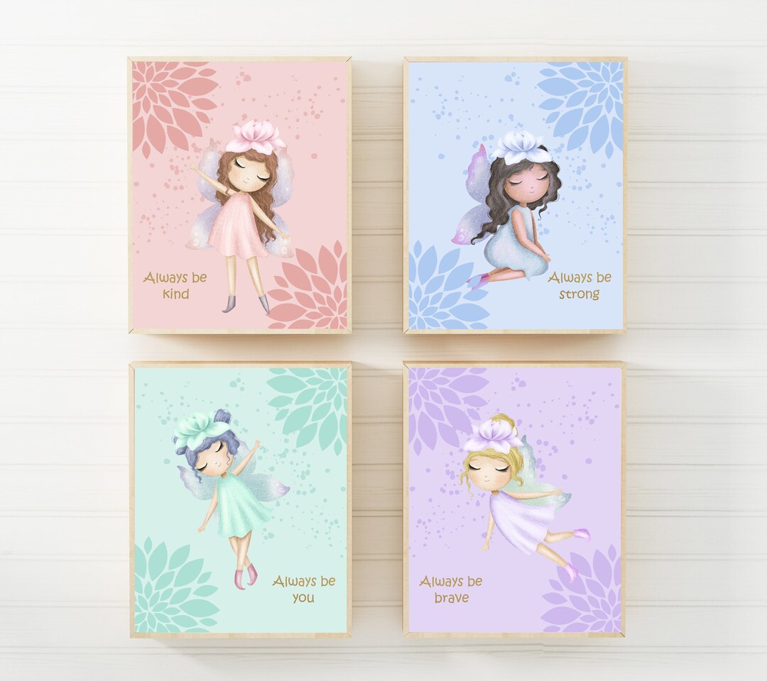 Fairy Print - Fairy Nursery Wall Art - Girl Nursery Prints - Fairy ...