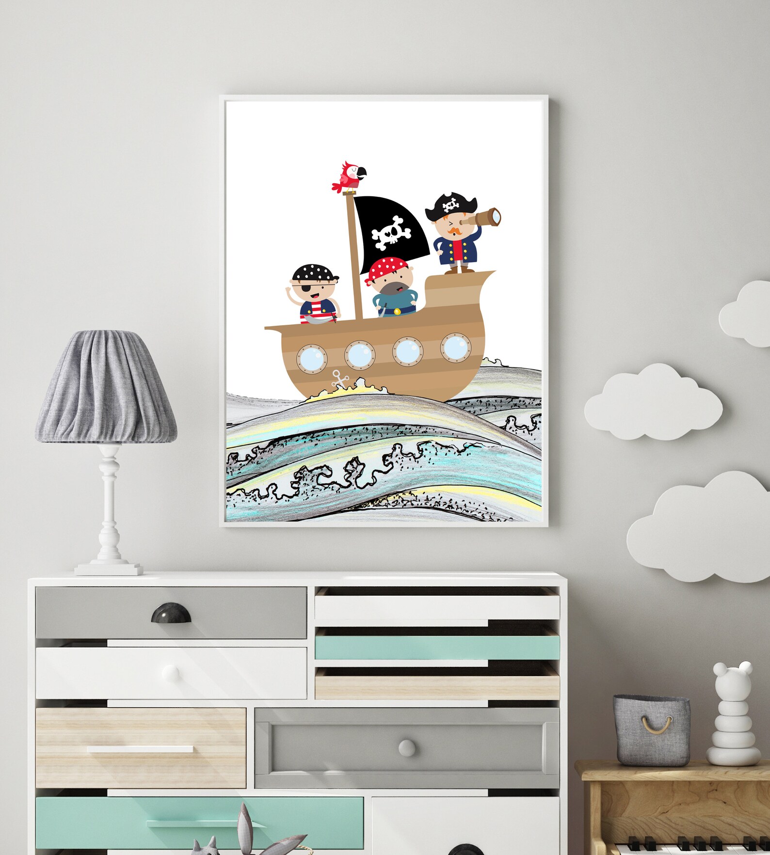 Pirate Art Print - Pirate Print - Pirate Printables - Pirate Wall Art ...