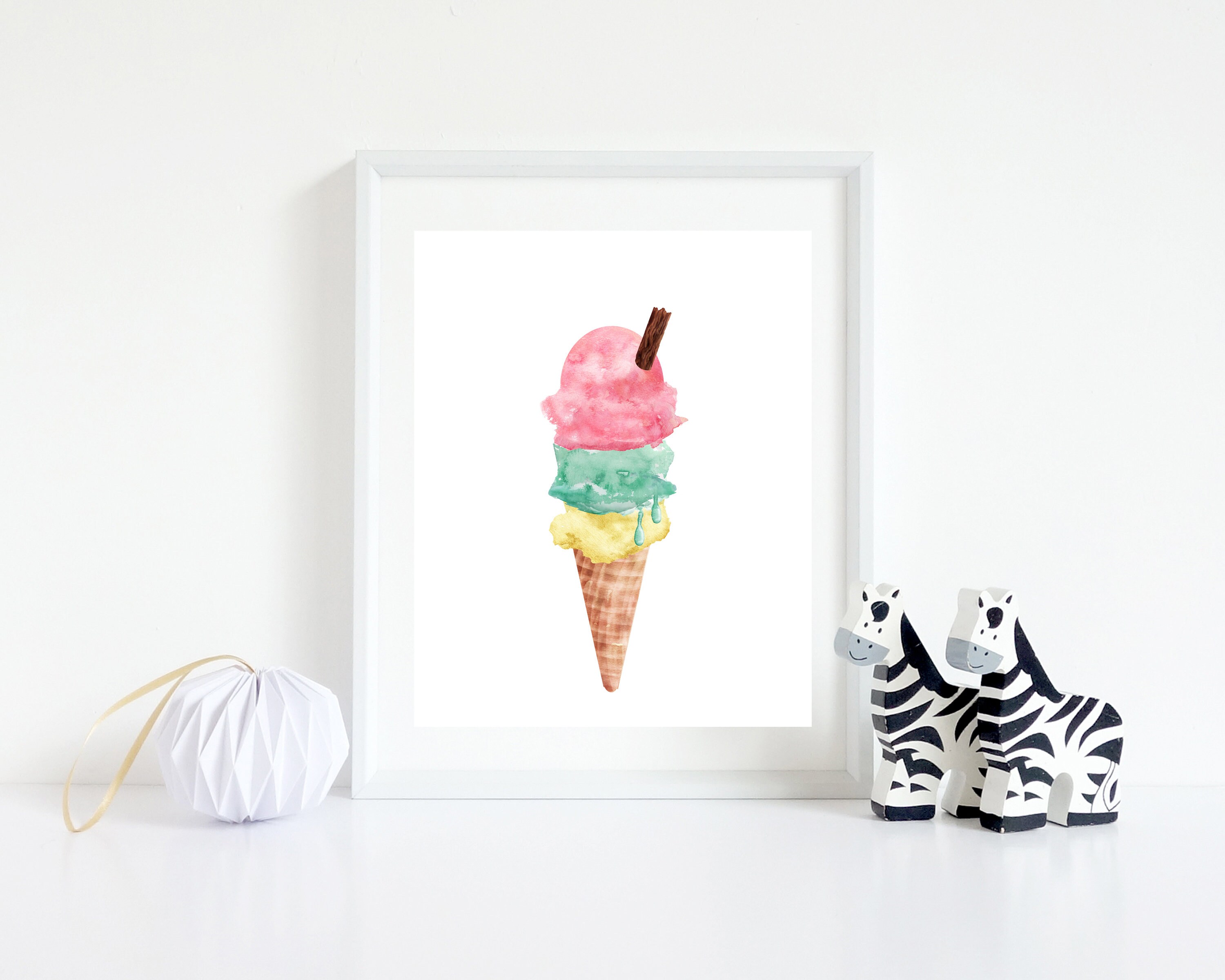 Ice Cream Print Ice Cream Wall Art Ice Cream Poster Ice | Etsy Australia