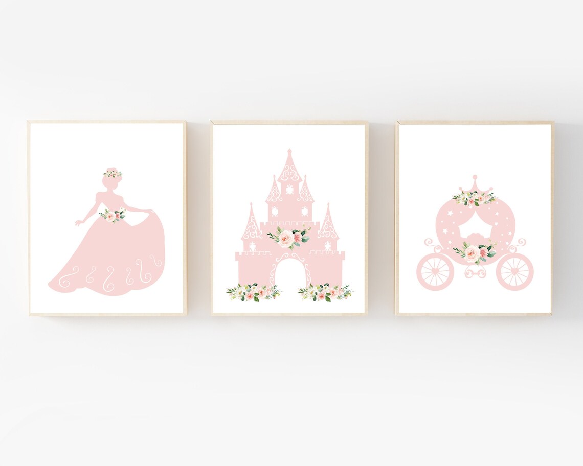Princess Wall Art Princess Themed Nursery Printable - Etsy
