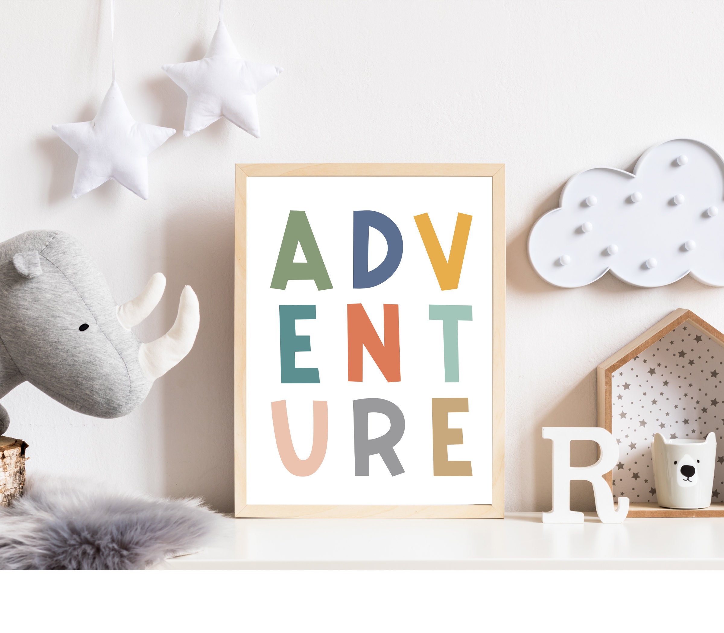 Adventure nursery decor Adventure poster wall art Jungle | Etsy