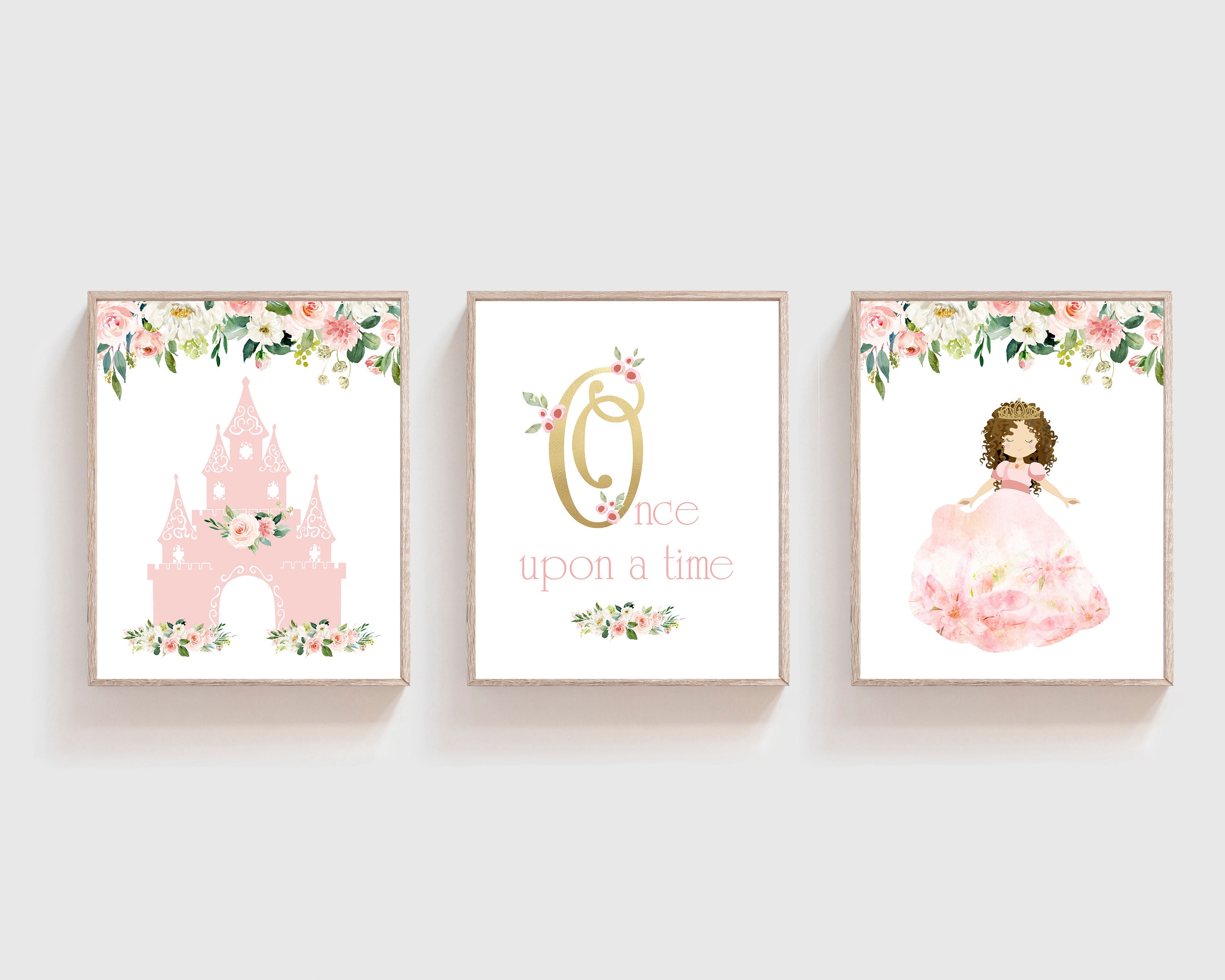 Princess Wall Art - Princess Wall Decor - Princess Art Print - Girls ...