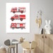 Fire Engine Print Fire Truck Printable Fire Truck Art - Etsy