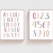 Alphabet and Numbers Print - Alphabet Poster - Abc Poster - Number ...