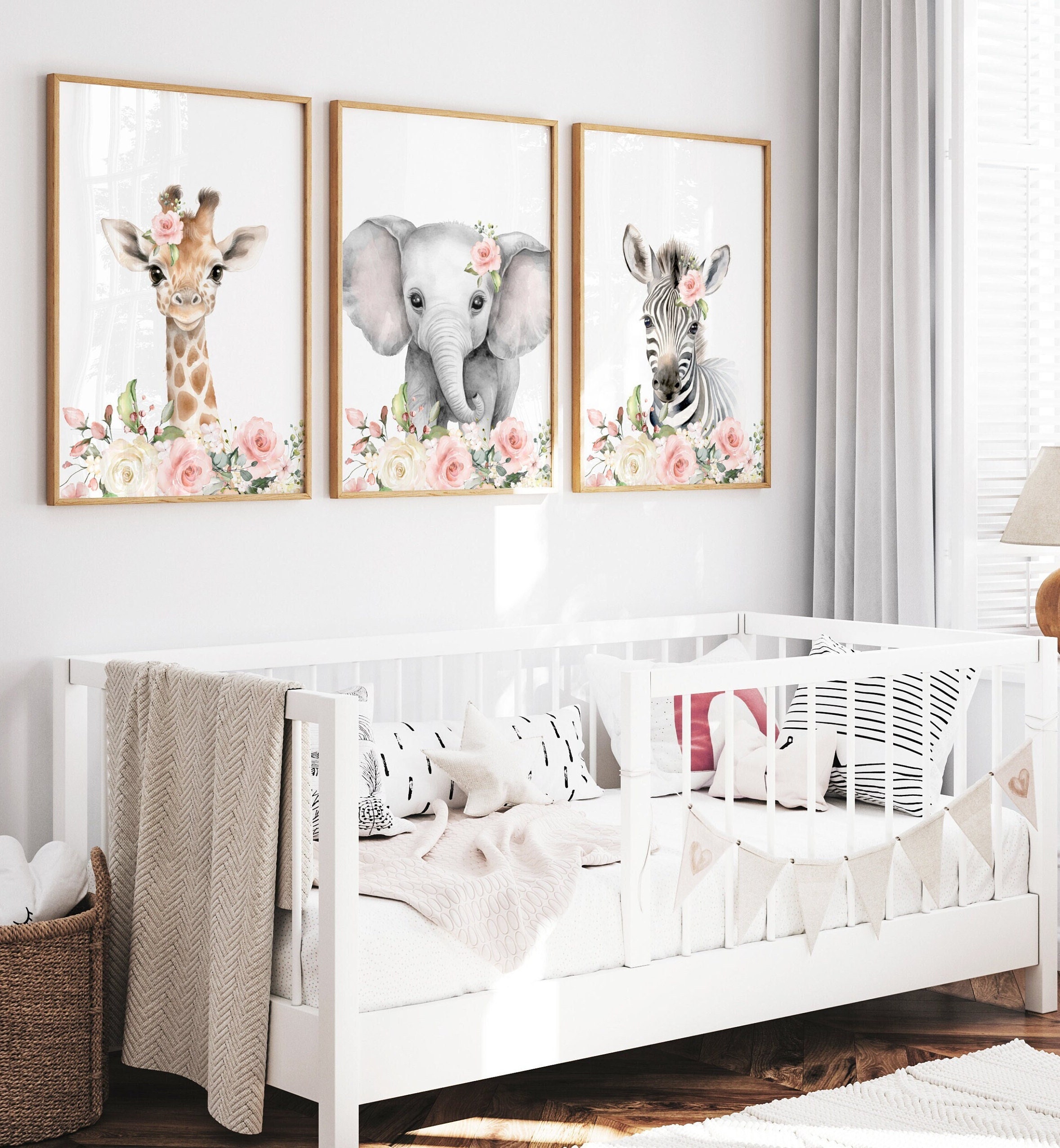 Safari Nursery Decor, Safari Nursery Prints, Nursery Wall Art, Set of 3 ...