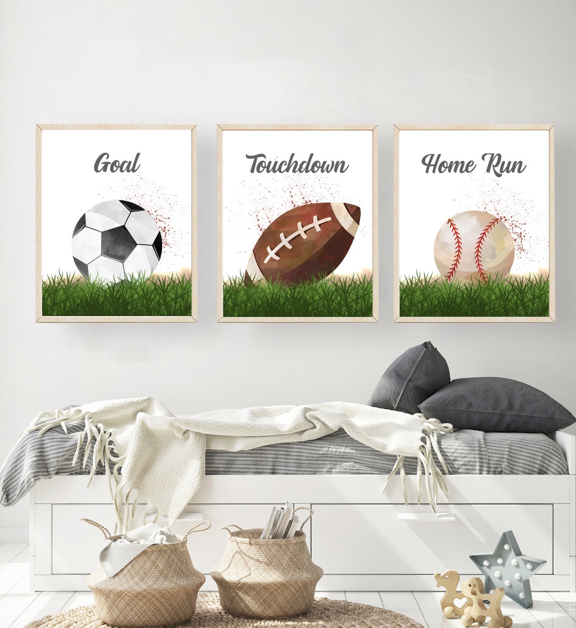 Sport Prints for Boys Room Sport Wall Art Sports Art Print | Etsy