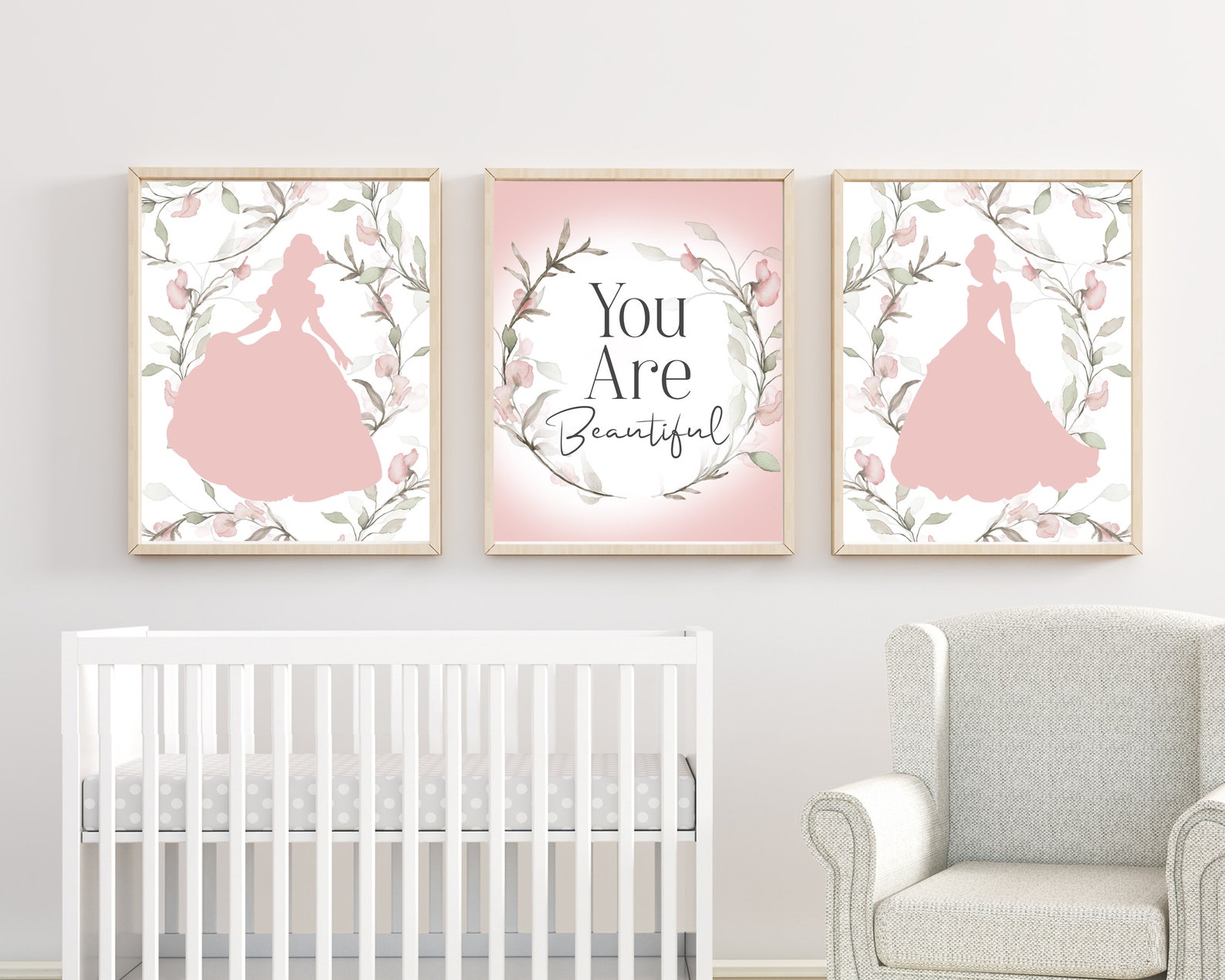 Princess Art Prints Princess Themed Nursery Printable - Etsy