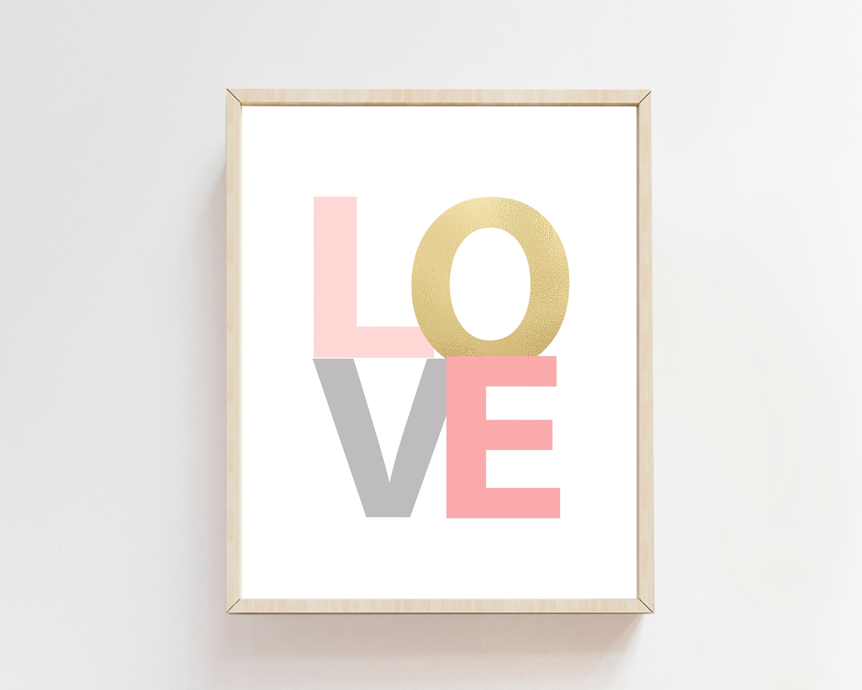 LOVE art print Love word art Love printable Wedding poster | Etsy