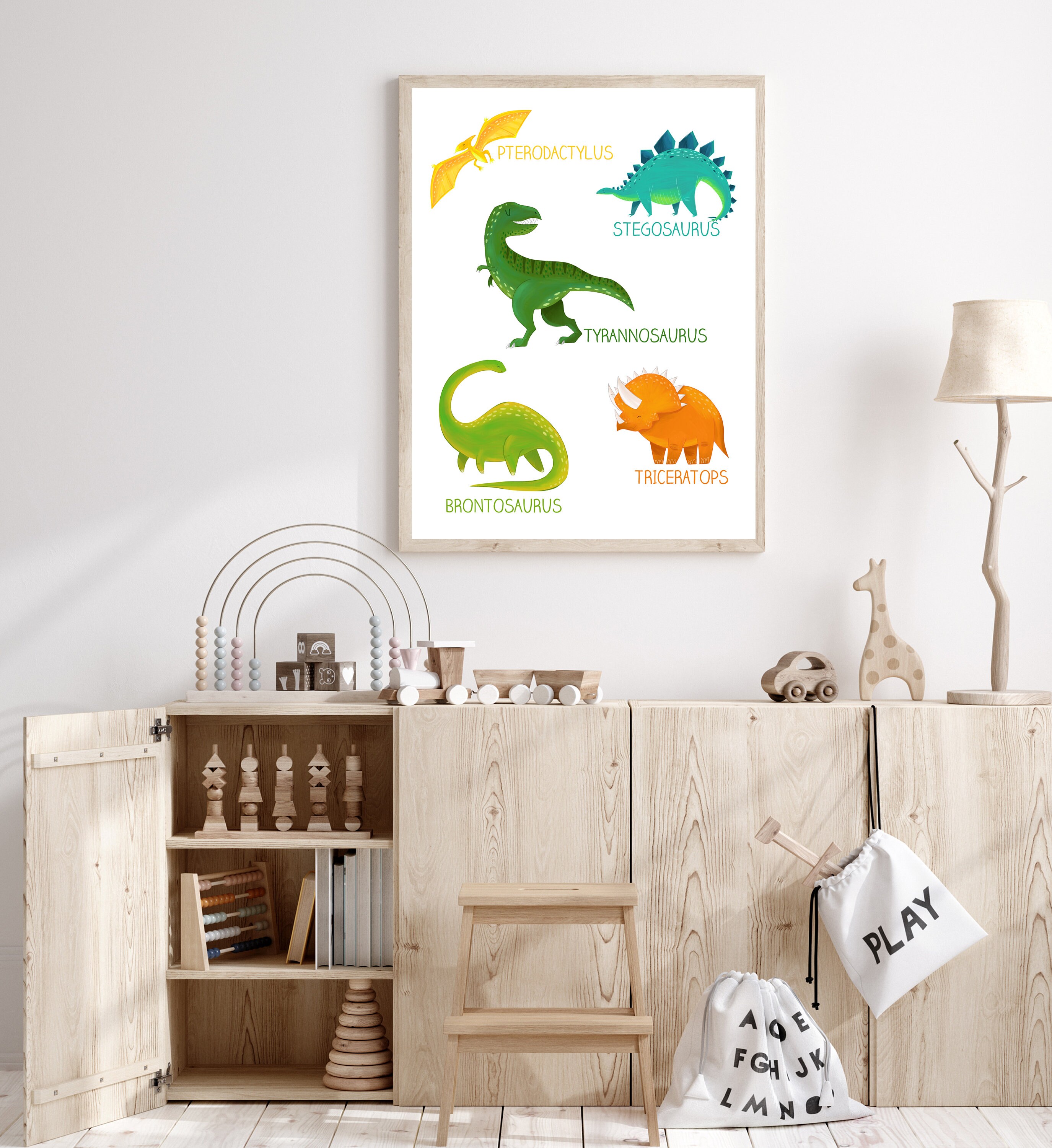 Dinosaur poster Dinosaur printable Toddler boy wall art | Etsy