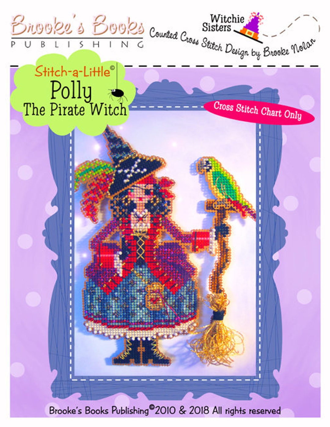 Brooke's Books Polly the Pirate Witchie-poo Ornament INSTANT DOWNLOAD ...