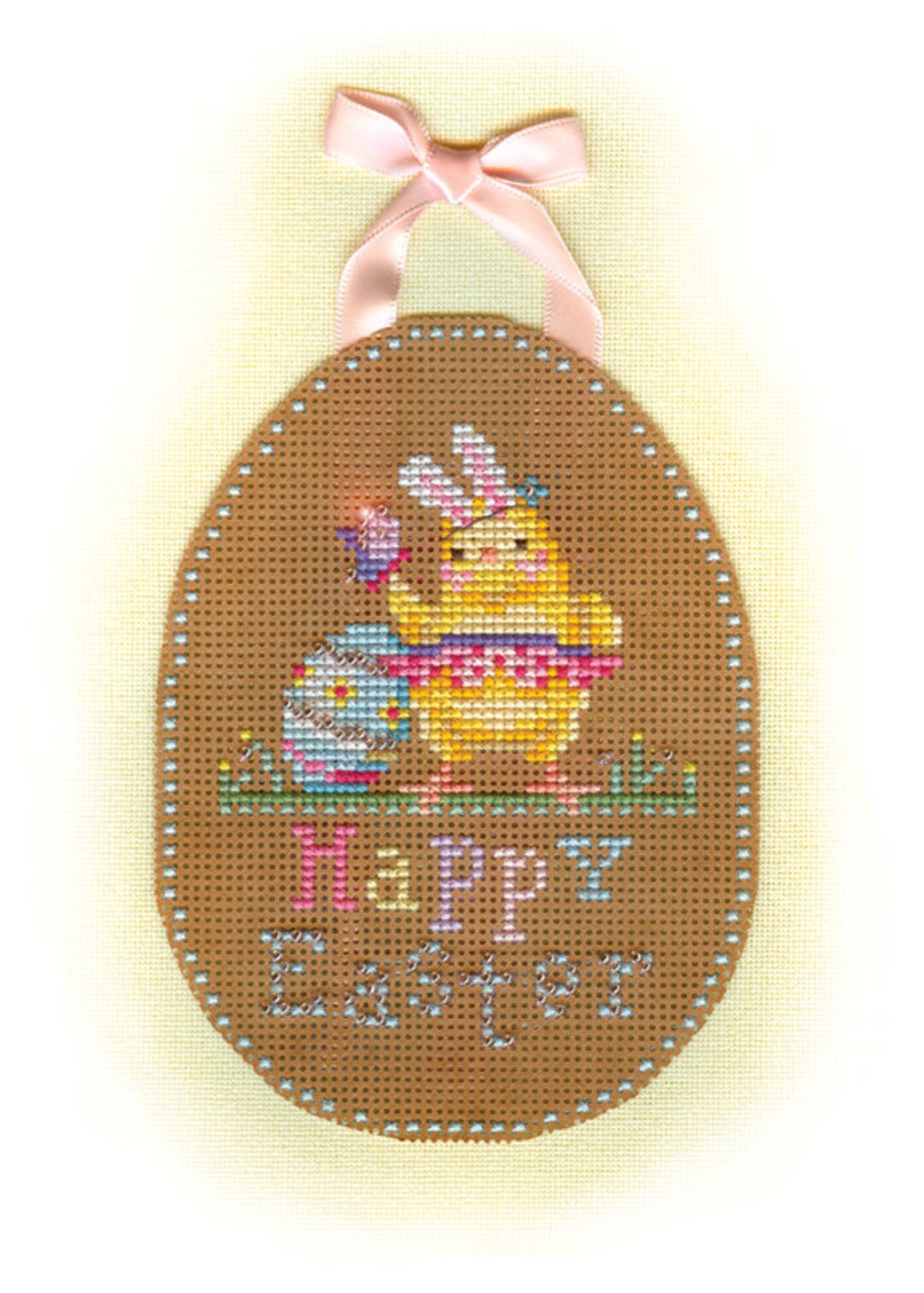 Brooke's Books Happy Easter Ornament INSTANT DOWNLOAD Cross Stitch ...