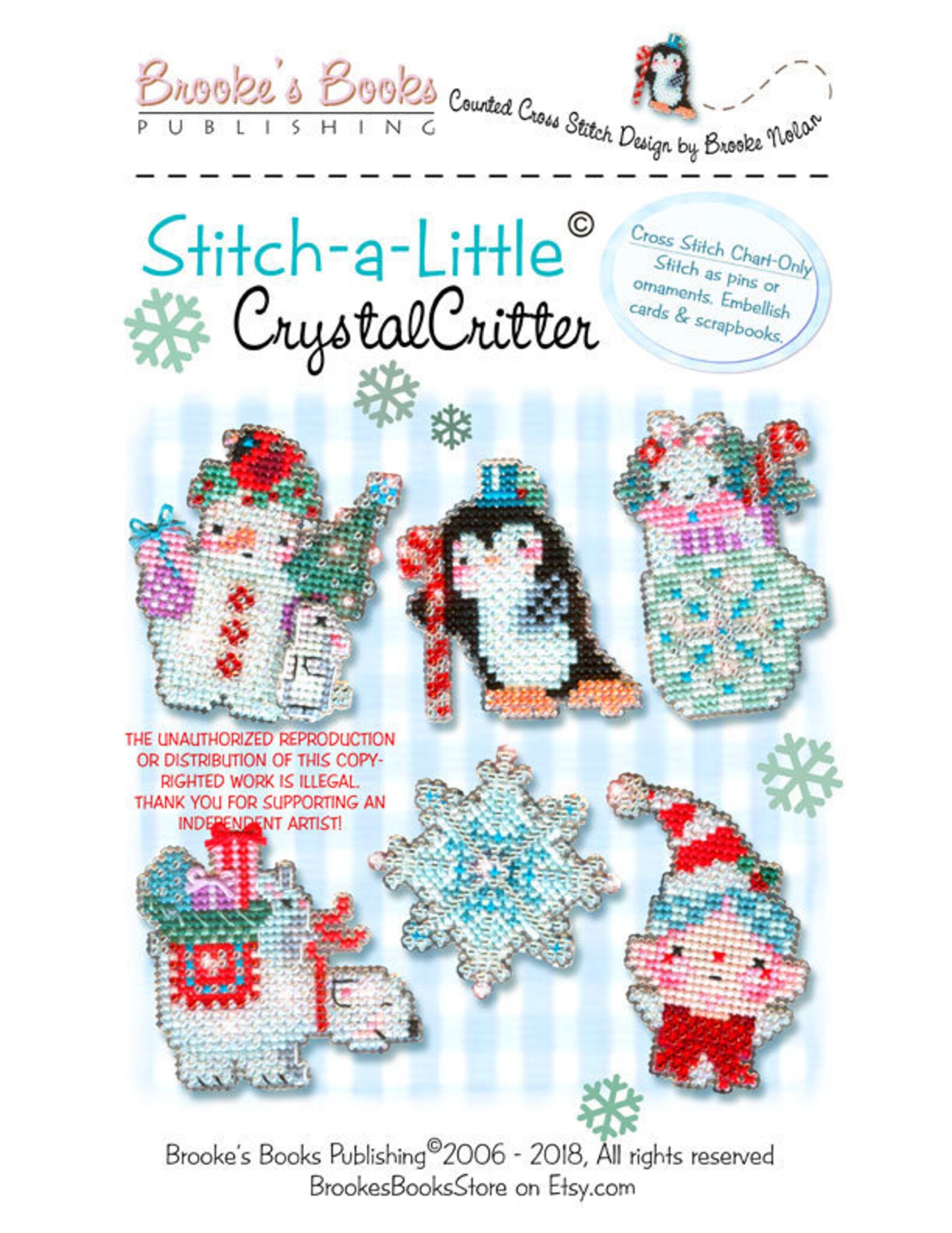 Brooke's Books Stitch-a-little Crystal Critters Ornament - Etsy