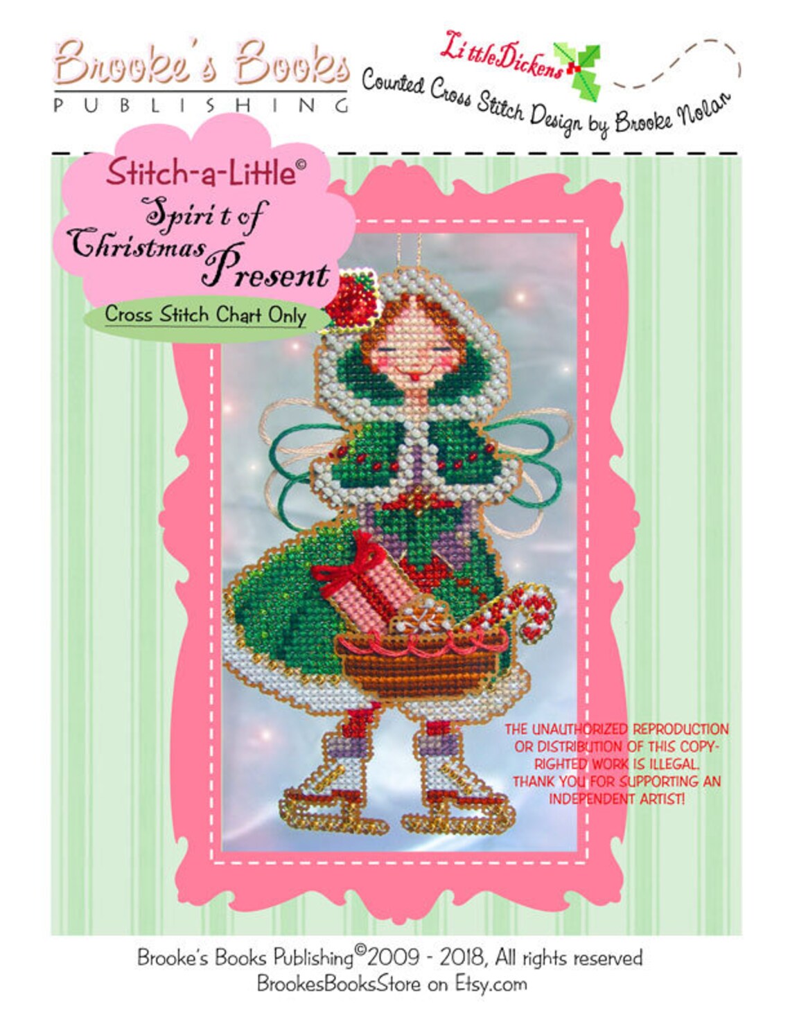 Brooke's Books Little Dickens Spirit of Christmas Present - Etsy