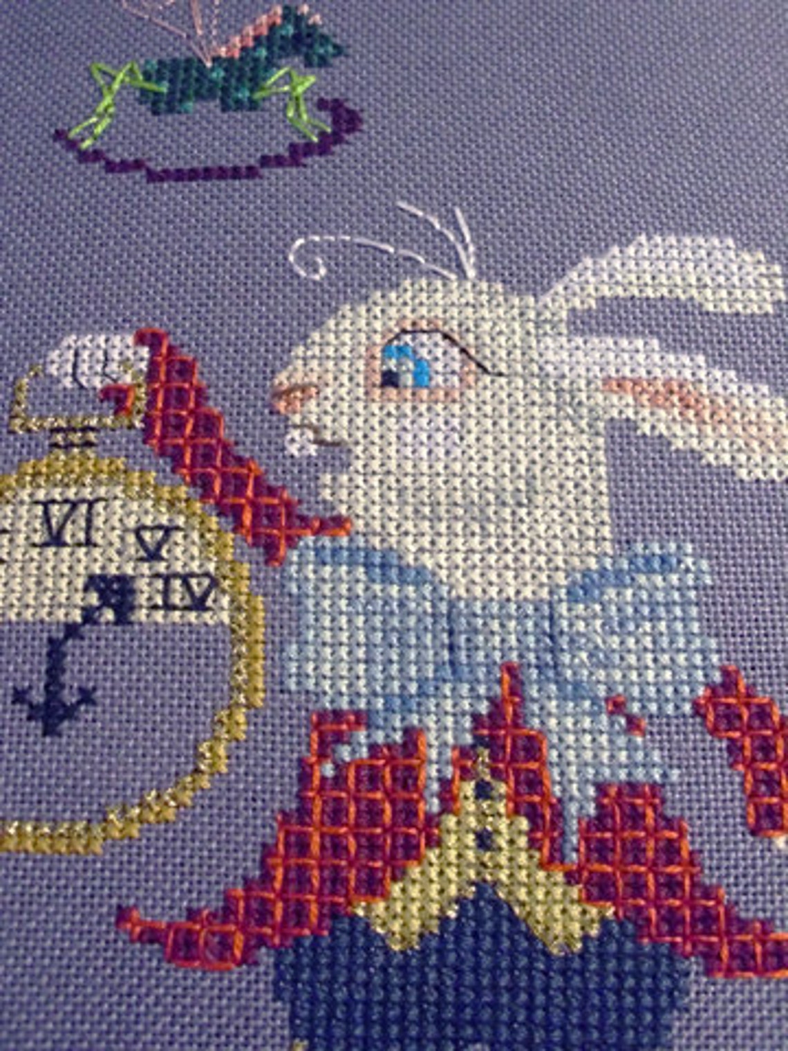 Brooke's Books Wonderland White Rabbit Cross Stitch - Etsy