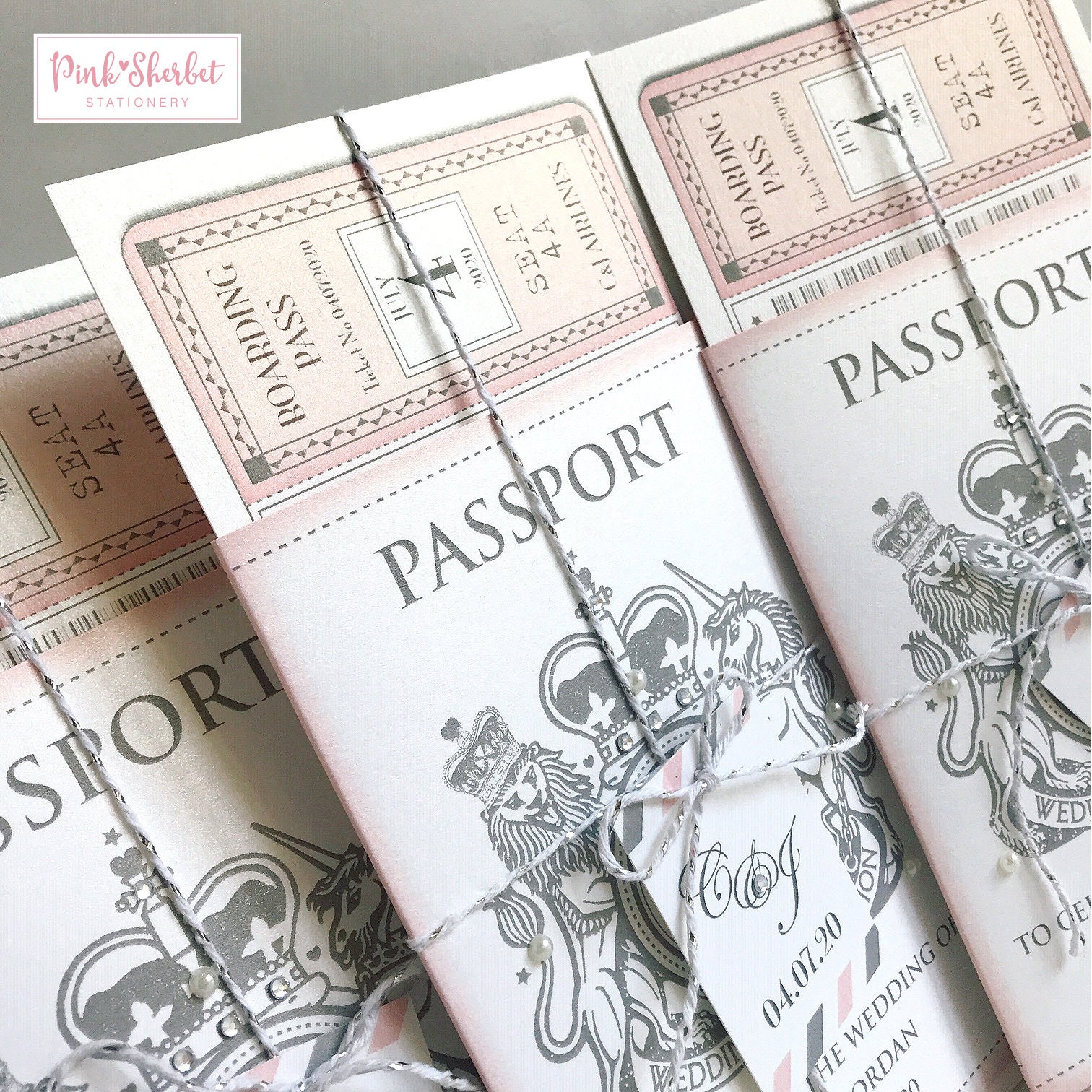 Luxury Passport and Boarding Pass Wedding Invitation Suites - Etsy