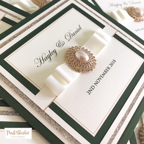 Wedding Pearl Invitation - Etsy