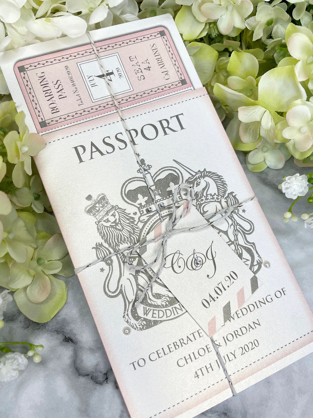 Luxury Passport and Boarding Pass Wedding Invitation Suites - Etsy