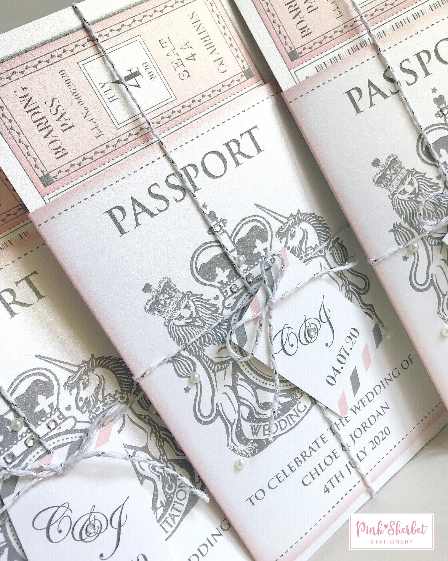 Luxury Passport and Boarding Pass Wedding Invitation Suites - Etsy